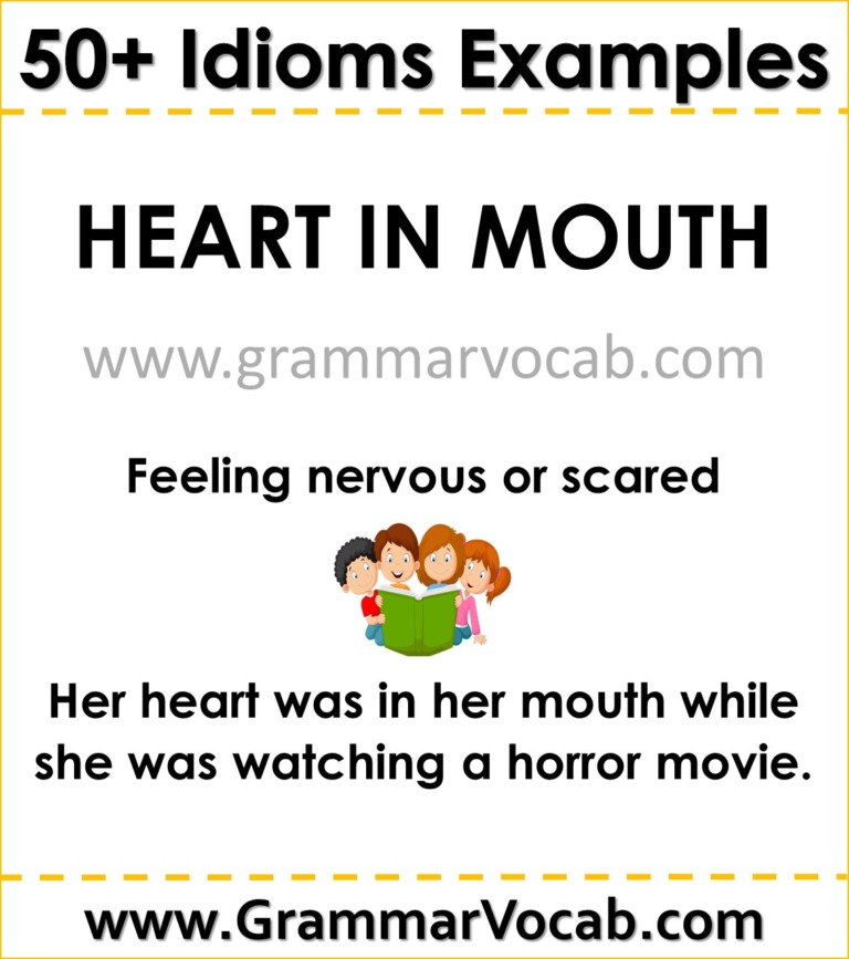 Idiom examples for students - Idioms with meaning and Examples ...