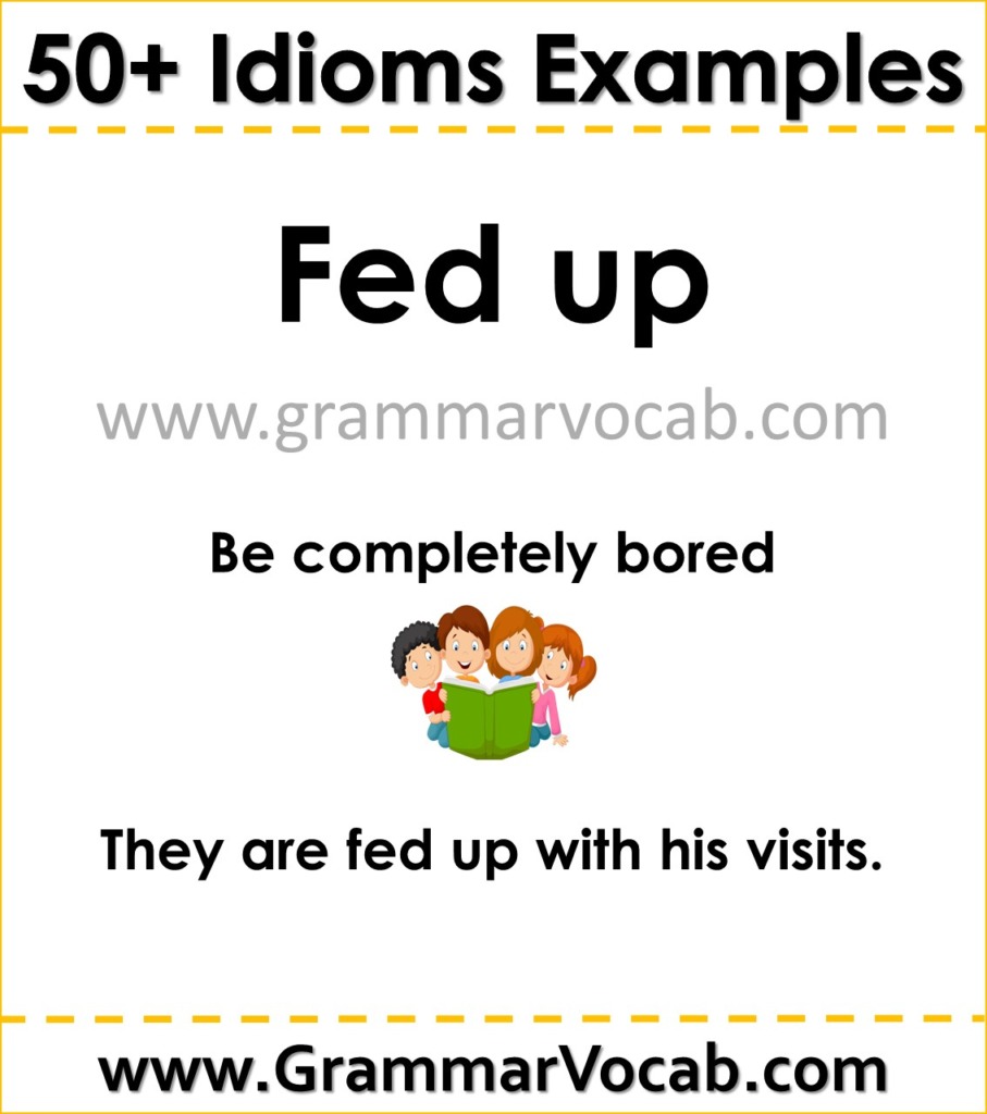 Idiom examples for students - Idioms with meaning and Examples ...