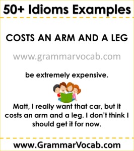 Idiom examples for students - Idioms with meaning and Examples ...