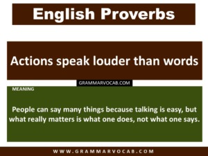 List of Proverbs in English - GrammarVocab