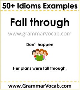 Idiom examples for students - Idioms with meaning and Examples ...