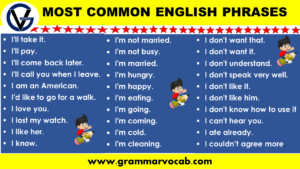 1000 Most Common English Phrases with PDF - GrammarVocab