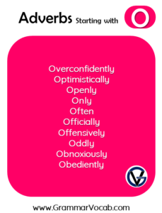 Useful List of Adverbs from A to Z - GrammarVocab