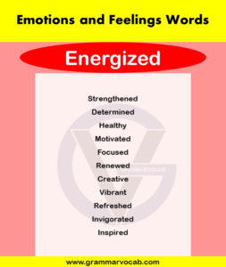 List of Emotions and Feelings Words - GrammarVocab