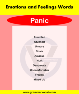 List of Emotions and Feelings Words - GrammarVocab