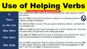 Use of Helping Verbs In Sentence | Rules & Examples - GrammarVocab