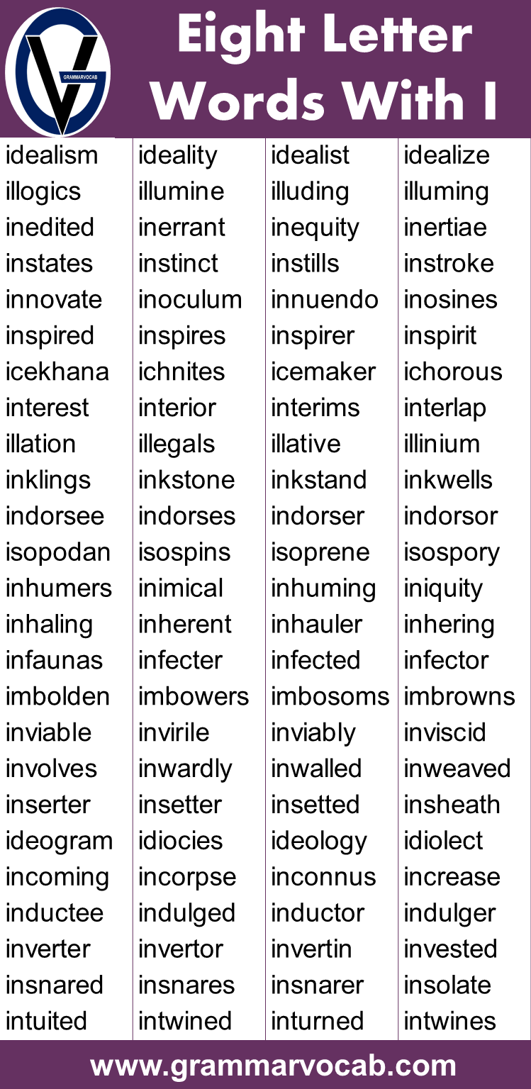 Eight Letter Words Starting With I GrammarVocab Eight Letter Words Starting With I GrammarVocab