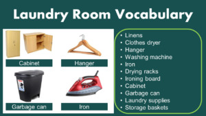 List of Laundry Room Vocabulary Words - GrammarVocab