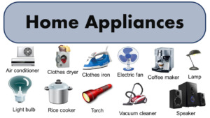 List of Electronics Home Appliances | Pictures - GrammarVocab