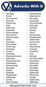 Adverbs That Start With D - GrammarVocab