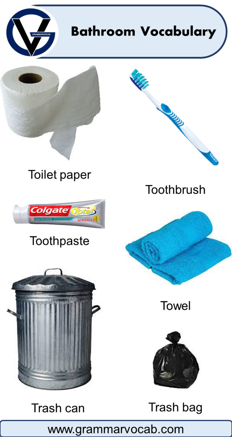 Bathroom Vocabulary | Pictures - GrammarVocab