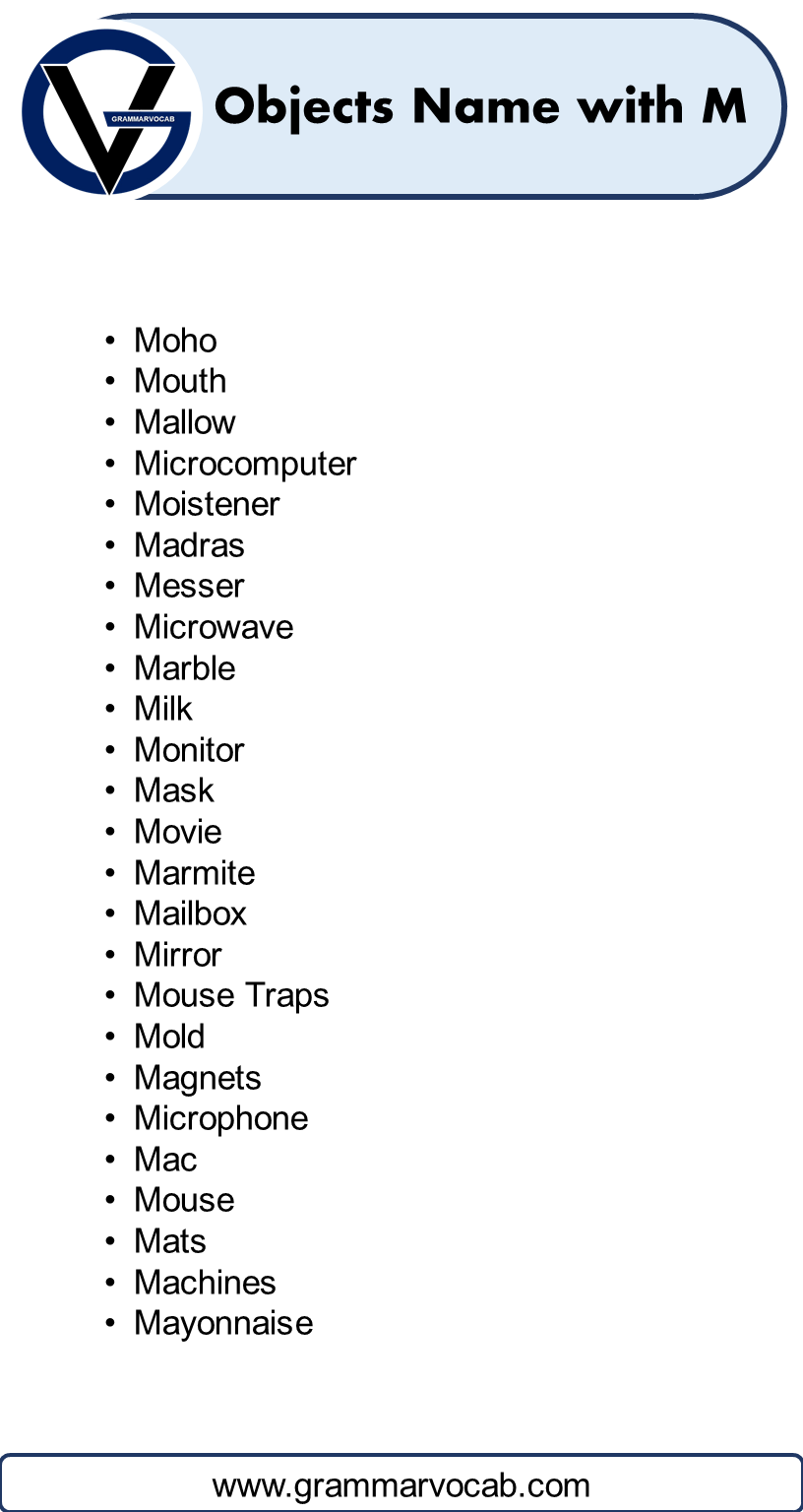 Nouns That Start With M English Vocabulary GrammarVocab Nouns That Start With M English Vocabulary GrammarVocab