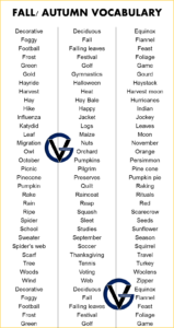 Fall and Autumn Words - GrammarVocab
