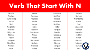 Verbs Starting With N - GrammarVocab