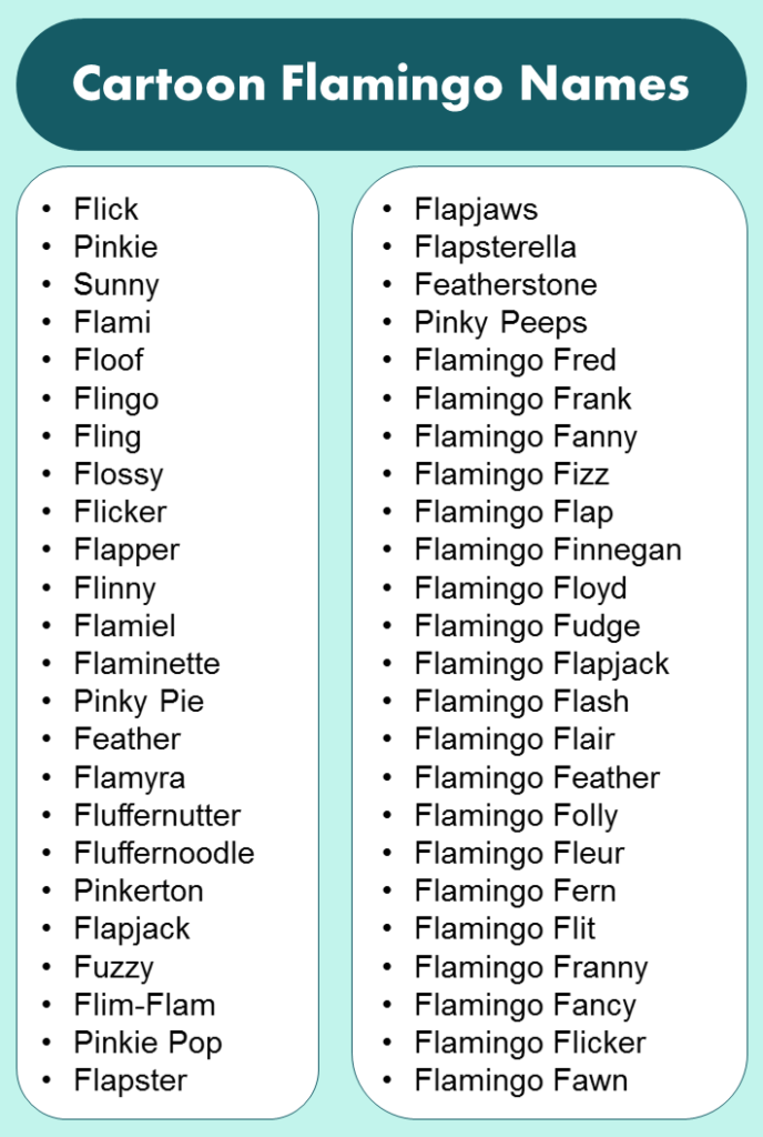 Best Names for a Flamingo – Male and Females - GrammarVocab