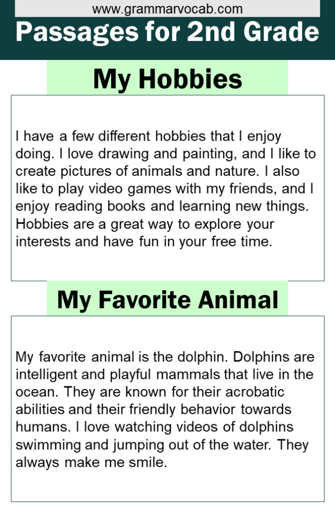 15 Reading Passages for 2nd Grade | PDF - GrammarVocab