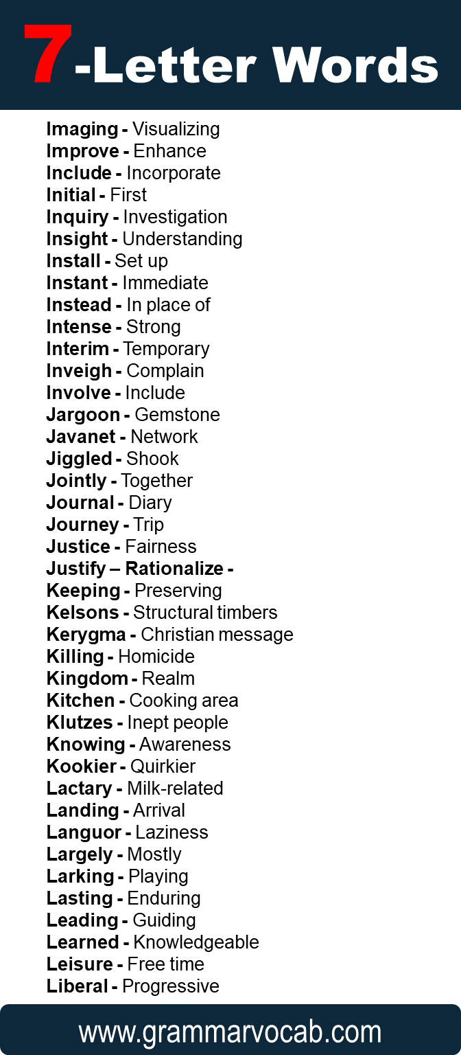 7 Letter Words List Expand Your Vocabulary With These Words GrammarVocab 7 Letter Words List Expand Your Vocabulary With These Words GrammarVocab
