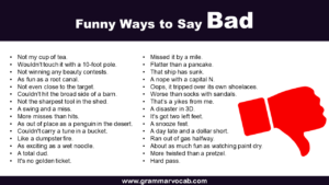 Funny Ways to Say Something Is Bad - GrammarVocab