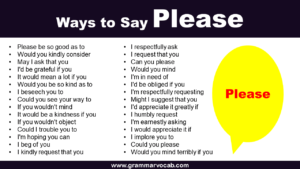 Creative & Funny Ways to Say Please - GrammarVocab