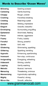 Descriptive Words to Describe the Ocean - GrammarVocab