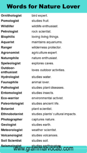 Adjectives: Words to Describe Nature - GrammarVocab