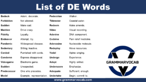 De Words: The Ultimate Vocabulary Hack for English Learners - GrammarVocab