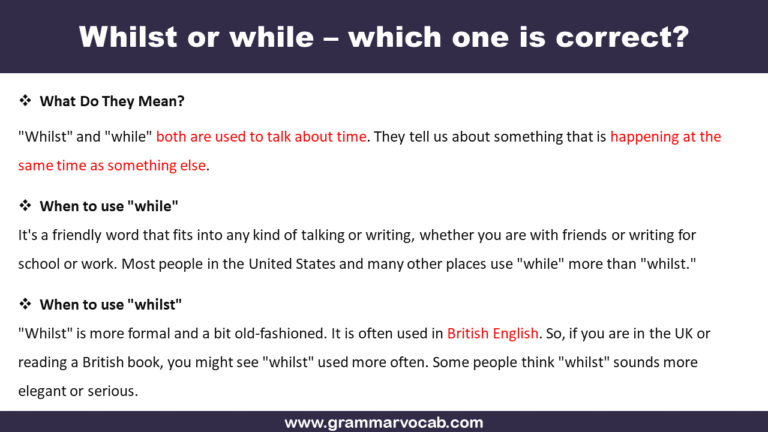 GrammarVocab - Grammar and Vocabulary